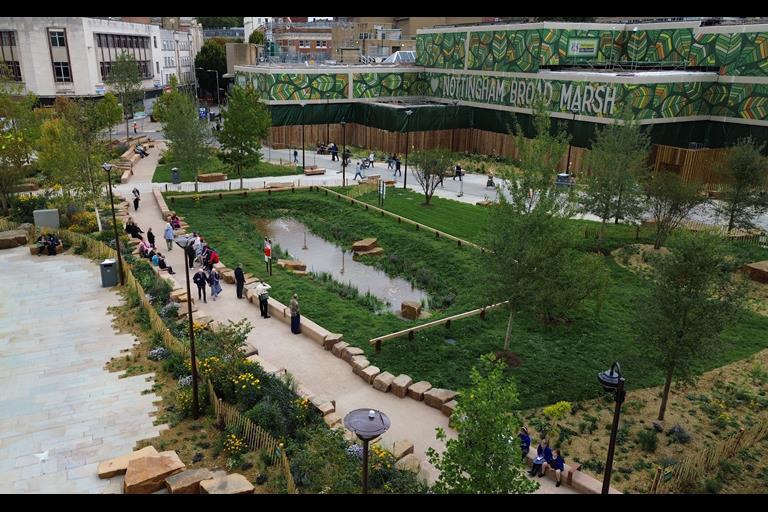 Townshend unveils Green Heart public realm scheme in Nottingham’s Broad Marsh | News | Building ...